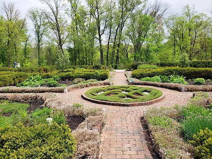 Brick paths and formal gardens: proof that geometry class actually had a point after all.