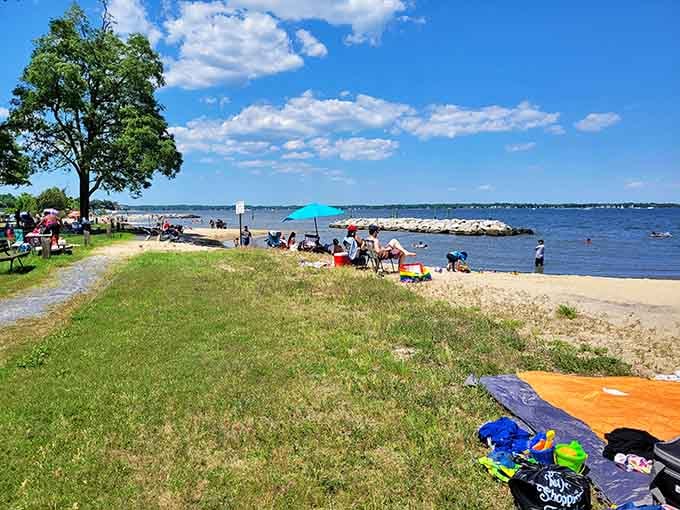 Summer days here look like a Norman Rockwell painting, minus the traffic and chaos of Ocean City.