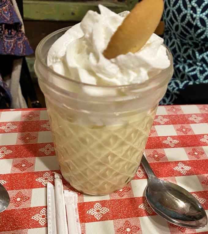 Behold the legendary banana pudding that's converted more skeptics than a tent revival preacher on a hot summer night.