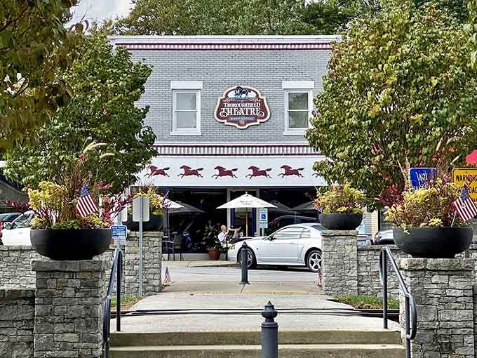 The Thoroughbred Theatre & Wine Bar brings entertainment and excellent wine to a town that appreciates both equally.