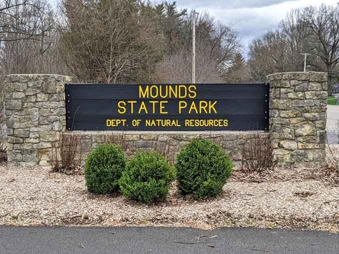 That official state park sign means you've arrived at something genuinely special and historically significant.