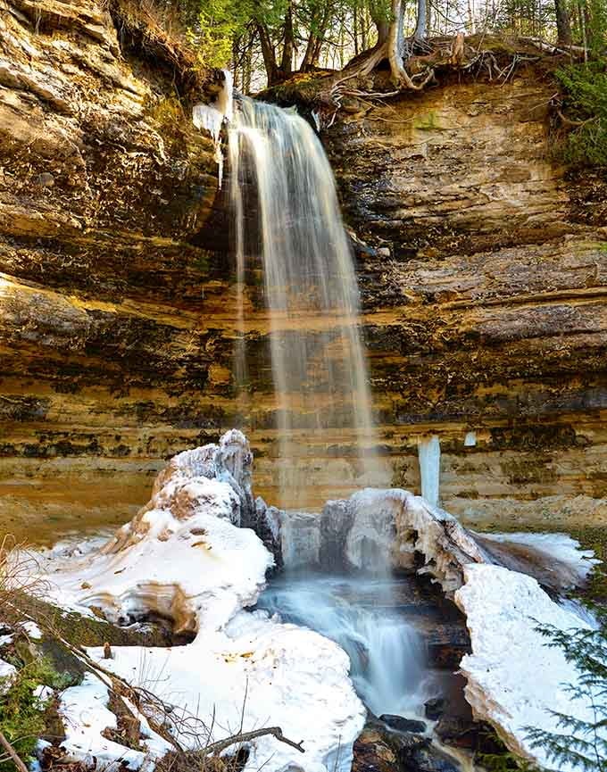 Those layered rock formations took millions of years to create, making your morning commute seem insignificant.