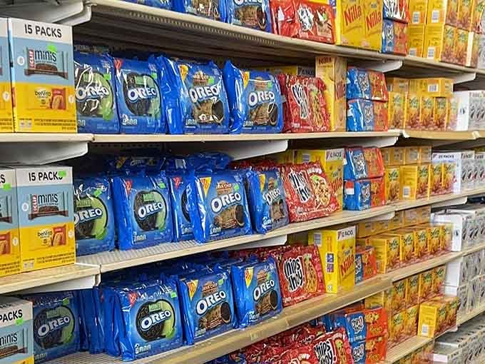 Oreos stacked like edible poker chips, proving that cookie heaven exists and accepts everyone regardless of income.