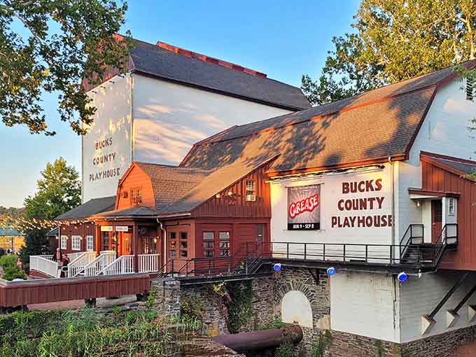 The Bucks County Playhouse sits riverside, where Broadway-quality shows meet small-town charm without the Manhattan parking nightmares.