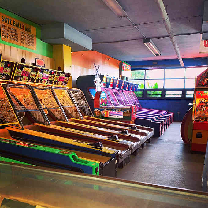 Skee-ball and classic arcade games, because some forms of entertainment never go out of style, no matter what year it is.