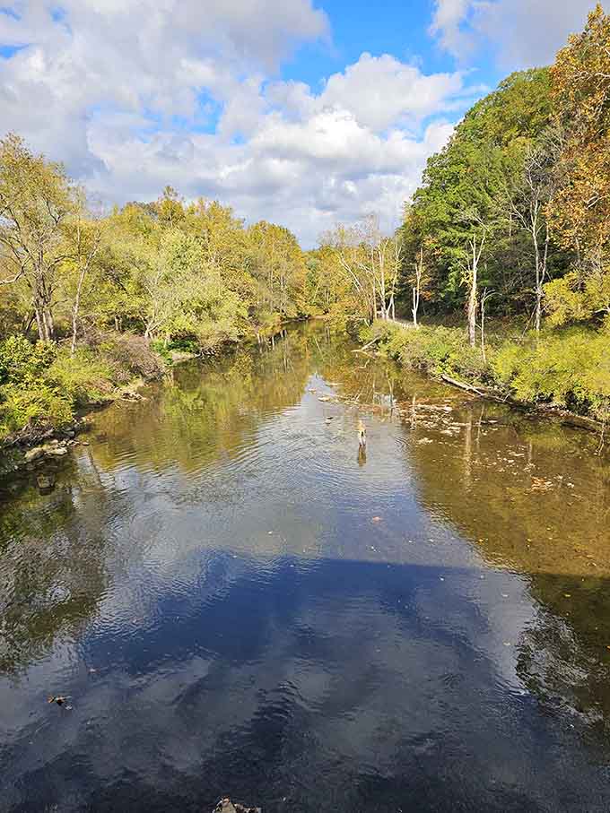 Sky meets water meets forest in this perfect Pennsylvania postcard moment that'll make your camera very happy.