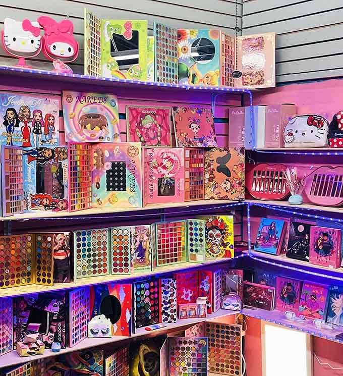 Hello Kitty meets makeup paradise in this explosion of pink that would make Barbie herself reach for her wallet.