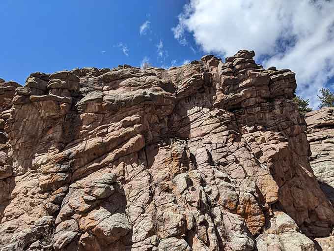 Looking up at these ancient rock formations makes you feel wonderfully small in the best possible way.