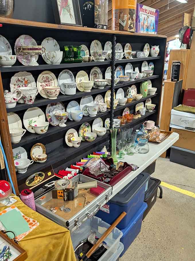 That vintage china collection could outfit your entire Thanksgiving dinner or just make your kitchen shelves infinitely more interesting.