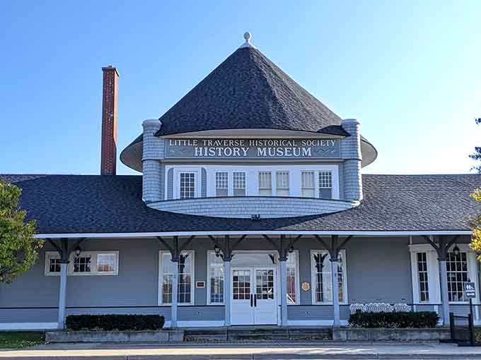 This former railroad depot now houses local history, proving that good bones and great stories never go out of style in Michigan.