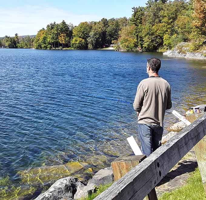 Sometimes the best fishing spot is the one where you can just stand and think about absolutely nothing.