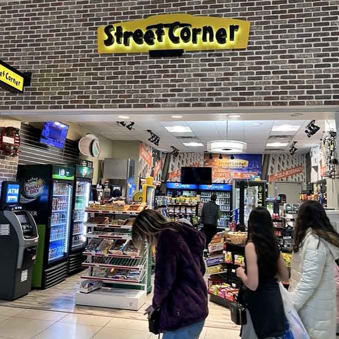 Street Corner keeps you fueled for the shopping marathon ahead with snacks that understand your mission perfectly.