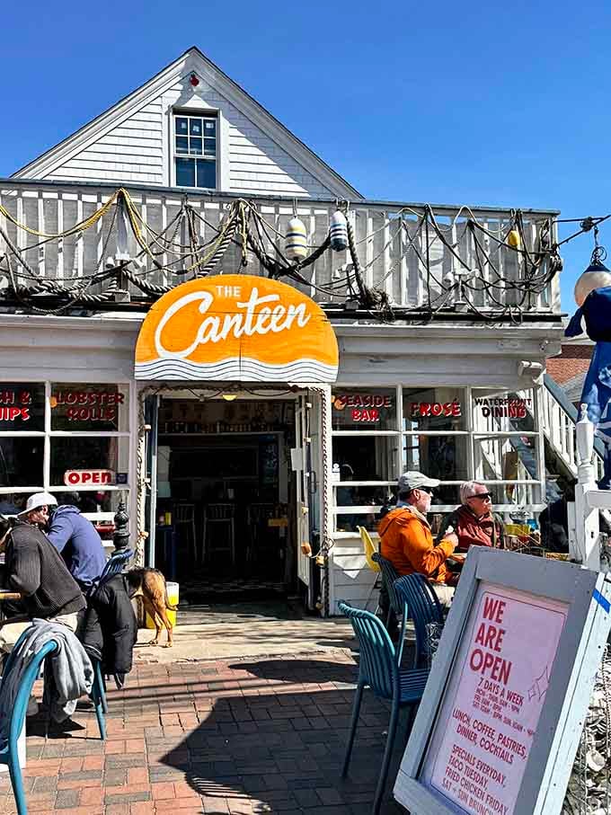 The Canteen serves up waterfront dining where the lobster rolls are as legendary as the sunset views.