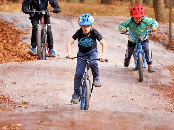 Future champions in training, these young riders tackle the trails with fearless determination that'd make Evel Knievel proud.