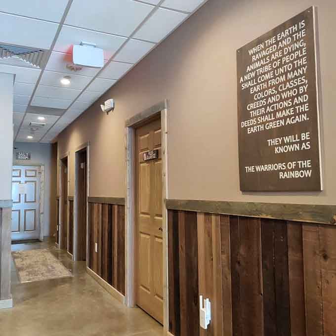 Even the hallway whispers promises of peace, leading you toward your personal sanctuary of calm.