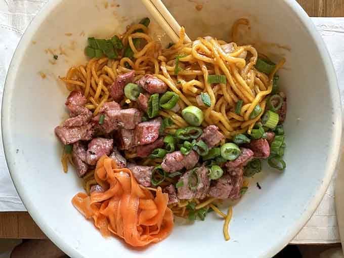 Those Spicy Noodles bring serious heat and flavor that'll make you forget you're landlocked in the Midwest.