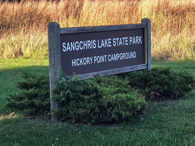 This unassuming sign marks the gateway to adventures your GPS never knew you needed to find.