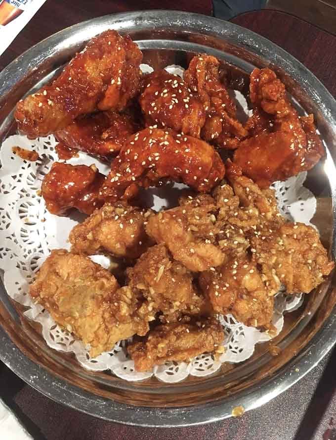 Behold the half-and-half: one plate, two flavors, zero regrets about your life choices up to this moment.