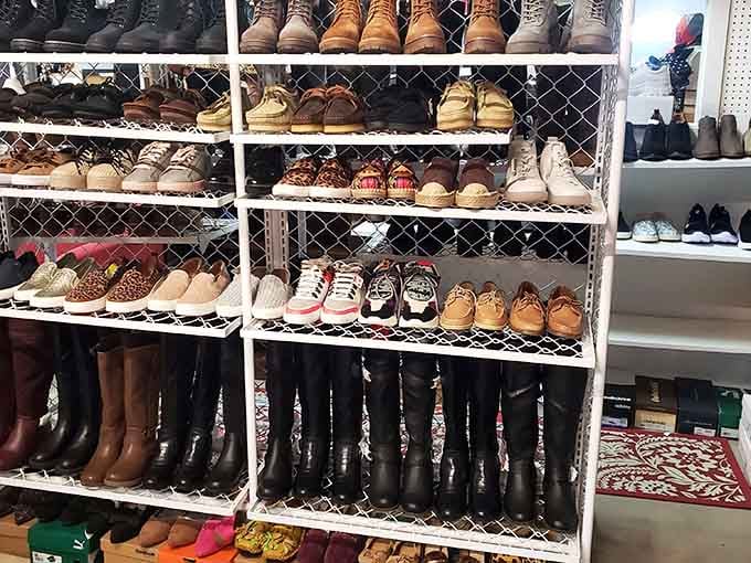 Boot lovers and sneaker enthusiasts unite: this footwear collection rivals Imelda Marcos's legendary closet, minus the political drama.