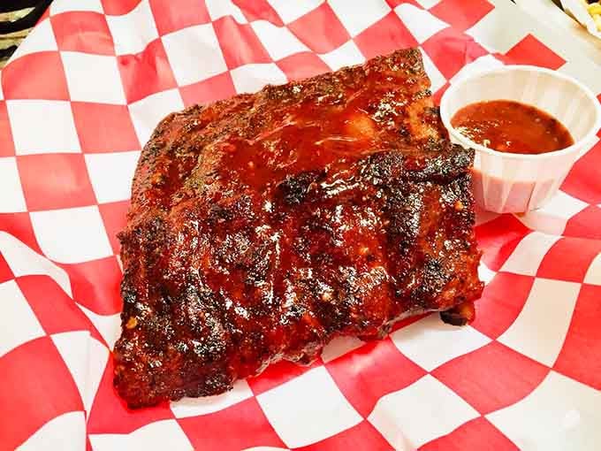 Ribs so tender they're practically waving goodbye to the bone before you even pick them up.