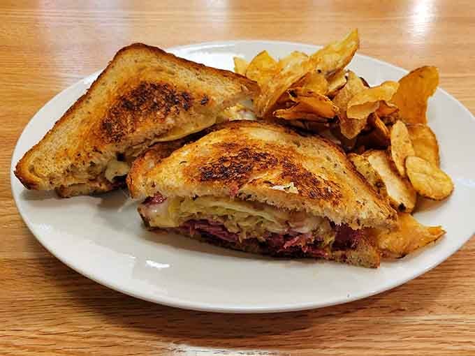 Golden-grilled perfection meets tender corned beef in a Reuben that'll ruin all other delis for you forever.
