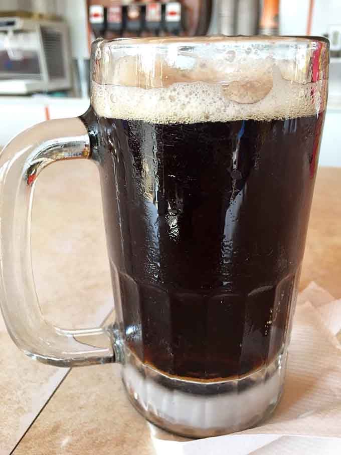 This frosty mug of root beer has more personality than most people you'll meet at brunch.