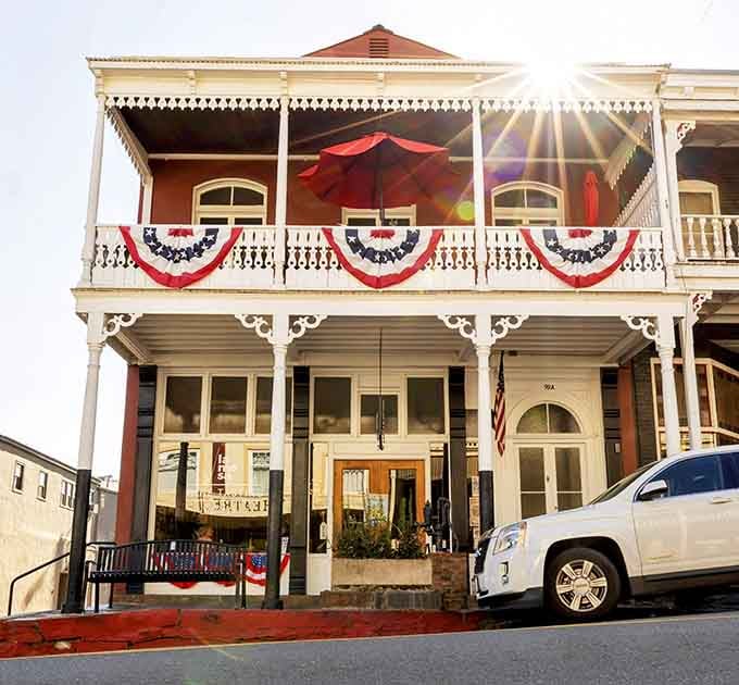 Those patriotic bunting decorations aren't just for show, they're a year-round mood in Sutter Creek.