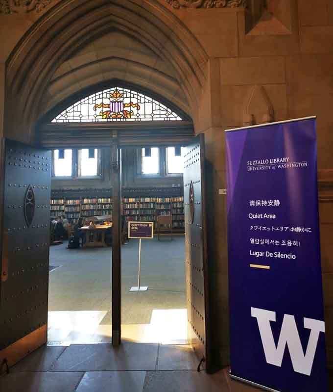 Even the quiet areas look like they belong in a fantasy novel about scholarly wizards.