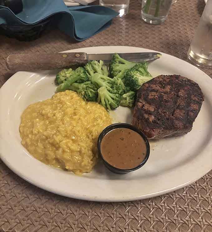 Filet mignon so tender it practically melts before your fork even makes contact with the plate.