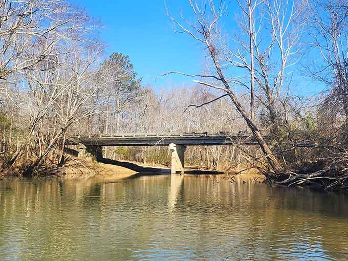 Even the bridge here seems to understand they're part of something special and scenic.