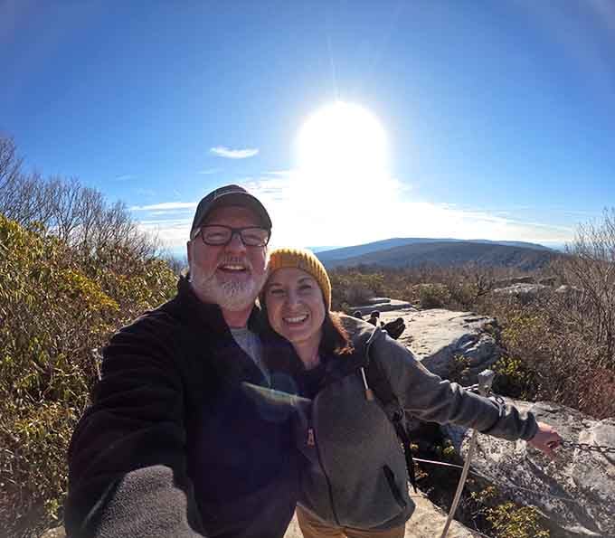 The mountain views from the overlook make the hike worth every single step you took.