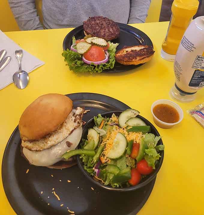 Juicy burgers served with crisp salads prove this cafe does lunch just as masterfully as their legendary breakfasts.