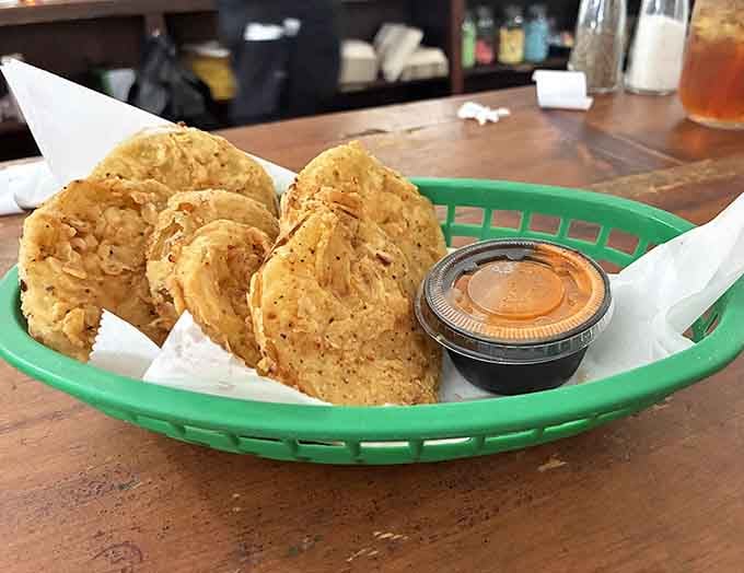 Golden, crispy perfection served with a secret dipping sauce that'll haunt your dreams in the best way.
