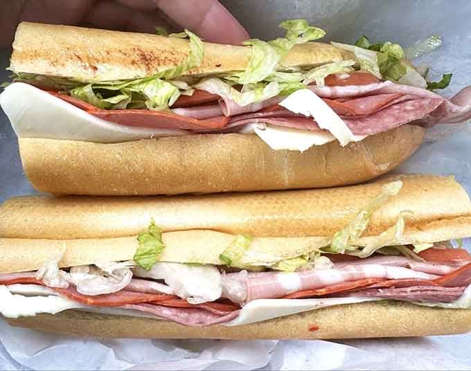 When your sandwich looks like it's trying to escape the bread, you know you've ordered correctly at Tony's.