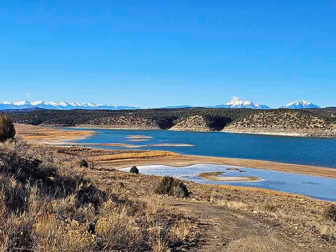 Trinidad Lake State Park offers fishing, hiking, and mountain vistas without the Aspen-sized price tag attached.