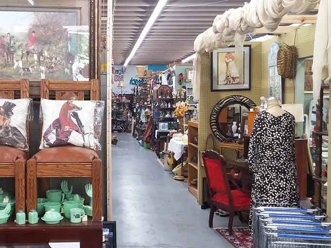 The Tryon Antique Mall holds more stories per square foot than your grandmother's attic, minus the dust allergies.
