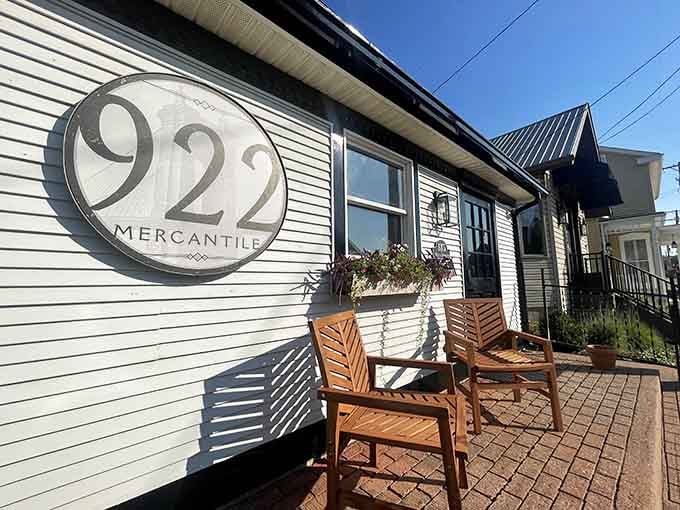 Modern farmhouse meets vintage charm at this gem, where the porch chairs are calling your name.