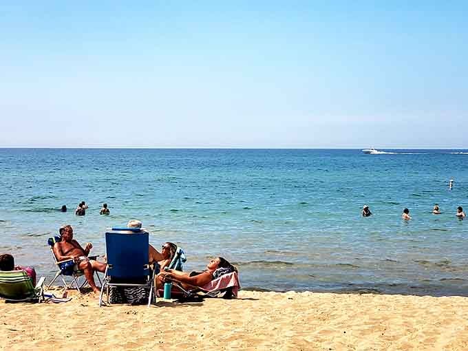 Crystal-clear water that makes you forget you're still in the Midwest, not some exotic tropical destination.