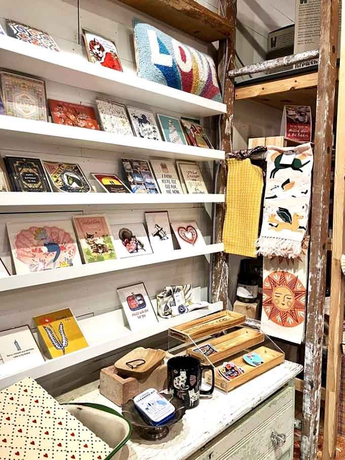 From greeting cards to handmade textiles, this corner showcases the kind of thoughtful items you won't find at the mall.