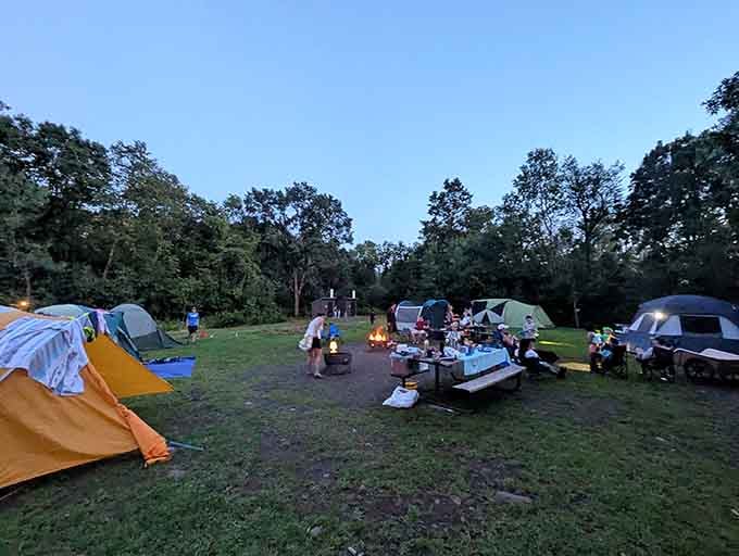 Evening campfires bring people together better than any social media algorithm ever could.