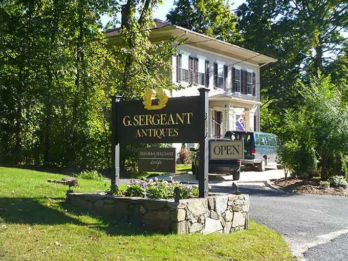 G. Sergeant Antiques occupies a stately colonial home where serious collectors find museum-worthy pieces worth the splurge.