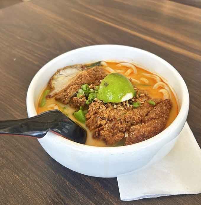 This curry udon with crispy pork cutlet is what happens when comfort food gets a promotion.