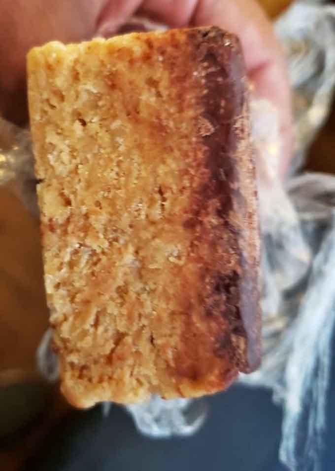 Behold the scotcheroo in all its glory – peanut butter, chocolate, butterscotch perfection that'll haunt your dreams forever.