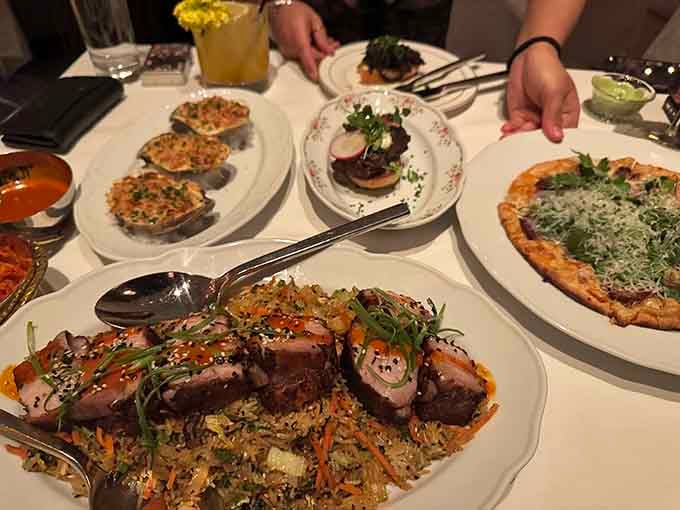 Sharing plates means more variety, more flavors, and conveniently, less guilt about ordering half the menu for yourself.