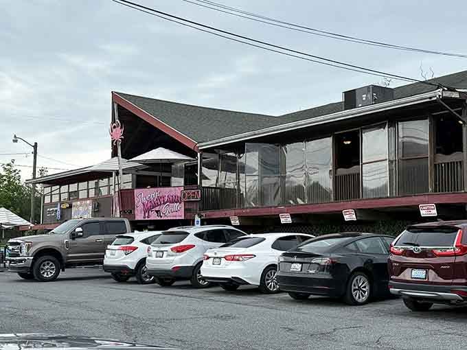 When the parking lot's this full, you know the locals have discovered something special worth sharing.