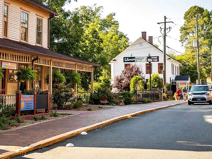 Charming storefronts with flower boxes prove that small-town main streets still know how to shine.