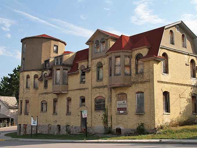 This historic structure looks like it wandered out of a Grimm fairy tale and decided to stay forever.