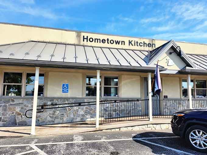 Clean lines and bright signage mark a spot where home cooking meets hometown hospitality every single day.