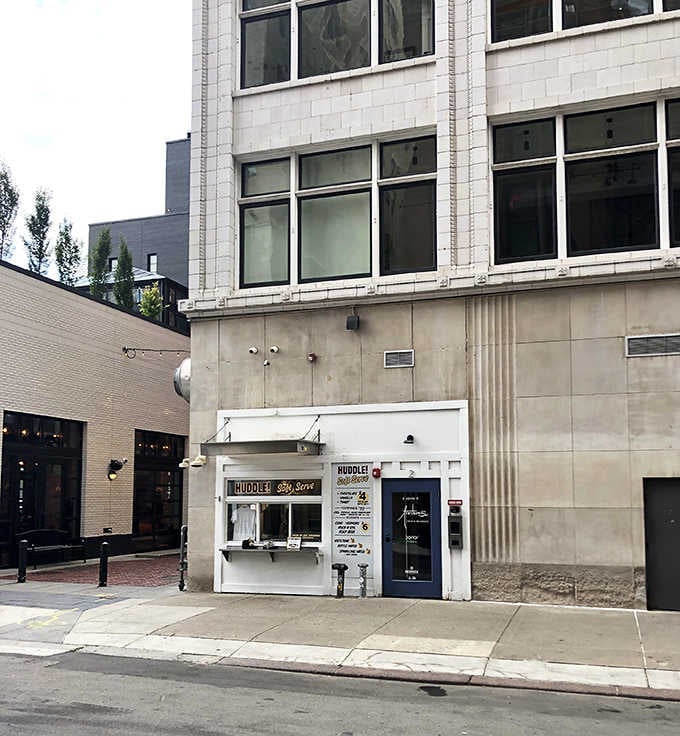 Tucked into the urban landscape, this tiny window serves up big-city treats with small-town charm and character.