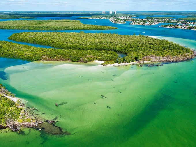 Emerald waters weave through mangrove islands like nature's own maze, creating a paradise that looks computer-generated but isn't.
